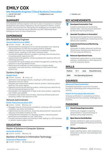 Network Engineer CV Examples & Guide for 2026
