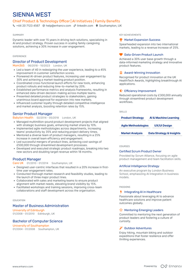 CTO CV Examples & Guide for 2026