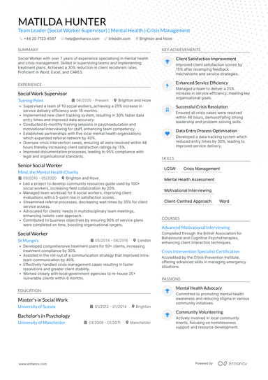 Social Worker CV Examples & Guide for 2026