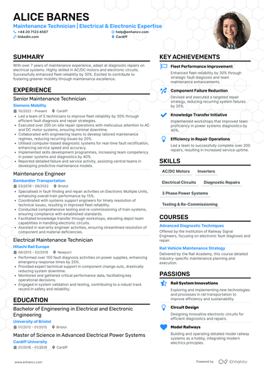 Electrical Engineering CV Examples & Guide for 2026