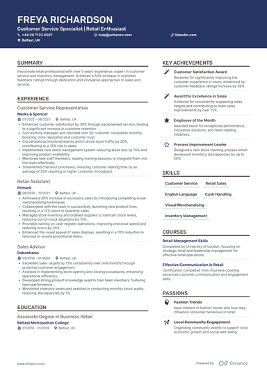 Sales Assistant CV Examples & Guide for 2026
