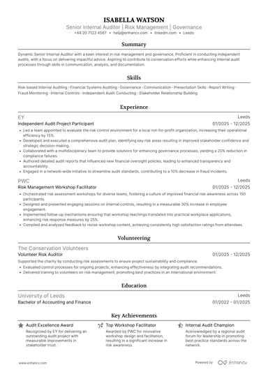 Auditor CV Examples & Guide for 2026
