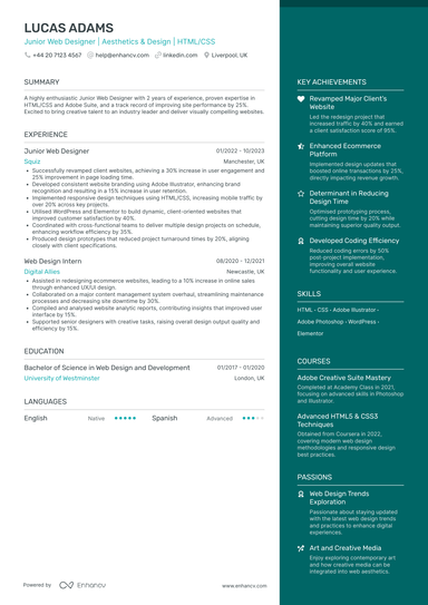 Designer CV Examples & Guide for 2025