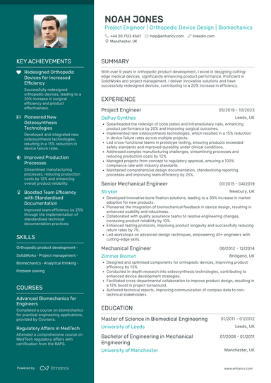 Project Engineer CV Examples & Guide for 2026