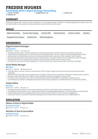 Editor CV Examples & Guide for 2026