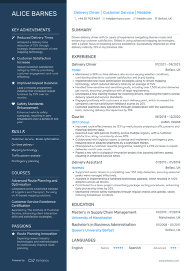 Driver CV Examples & Guide for 2026