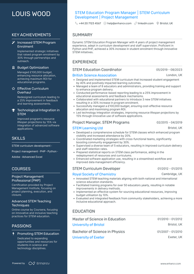 Program Manager CV Examples & Guide for 2026