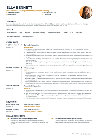 Machine Learning CV Examples & Guide for 2025