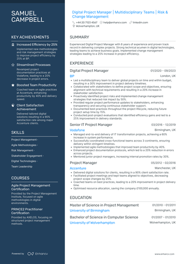 Project Manager CV Examples & Guide for 2026