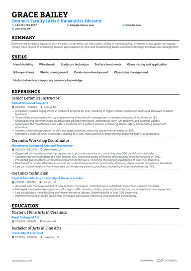 Artist CV Examples & Guide for 2026