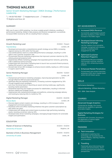 Sales And Marketing CV Examples & Guide for 2026