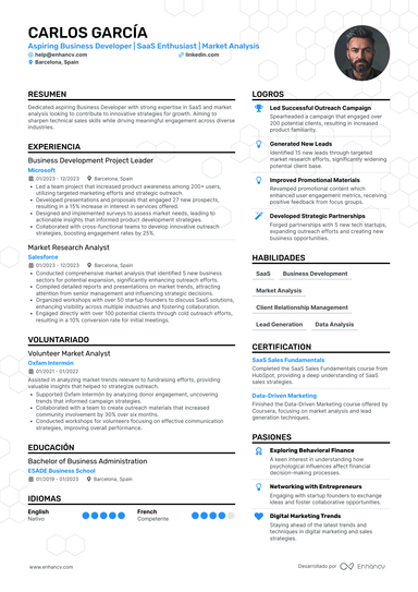 CV para Prácticas Profesionales y Pre-Profesionales