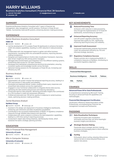 Business Consultant CV Examples & Guide for 2026
