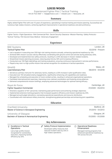 Pilot CV Examples & Guide for 2026