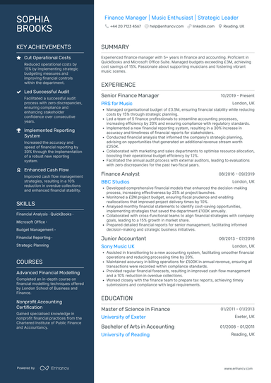 Finance Manager CV Examples & Guide for 2026