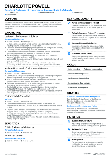 Professor CV Examples & Guide for 2026