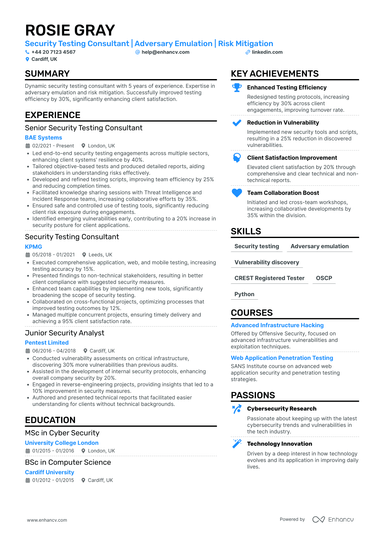 Cyber Security CV Examples & Guide for 2025
