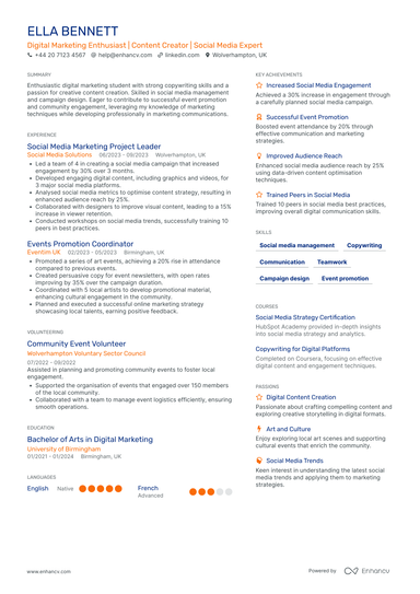 Digital Marketing CV Examples & Guide for 2026