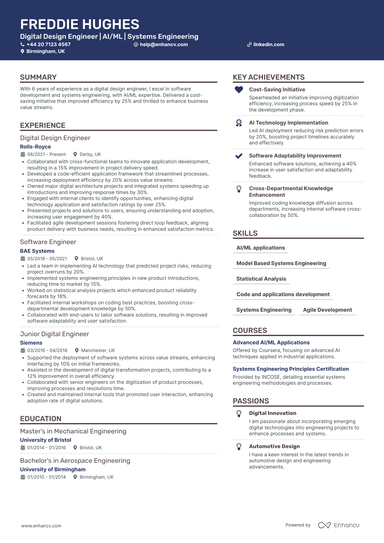 Aerospace Engineering CV Examples & Guide for 2026