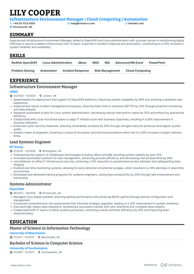 Data Manager CV Examples & Guide for 2026