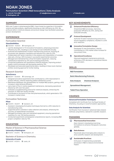Chemist CV Examples & Guide for 2026