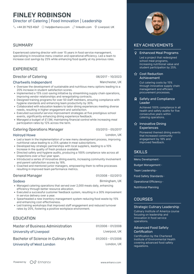 Catering CV Examples & Guide for 2026