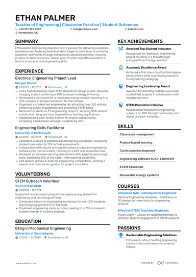 Engineering Student CV Examples & Guide for 2026