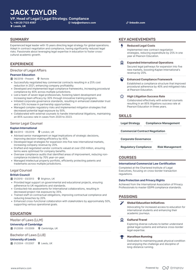Legal CV Examples & Guide for 2026