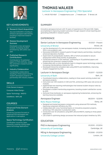 Lecturer CV Examples & Guide for 2026
