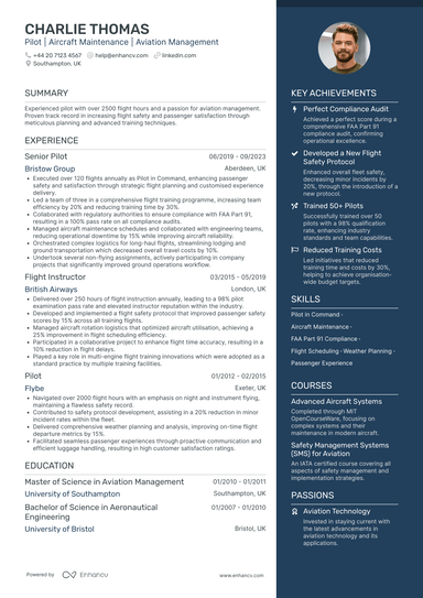 Airline Pilot CV Examples & Guide for 2026