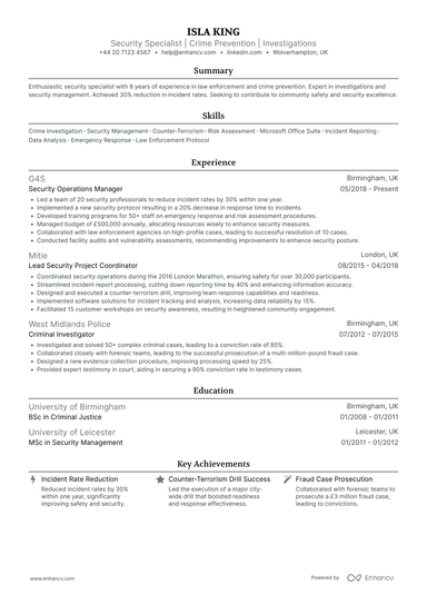 Police Officer CV Examples & Guide for 2026