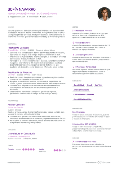 CV Contabilidad: Modelos y Ejemplos de Currículum Vitae