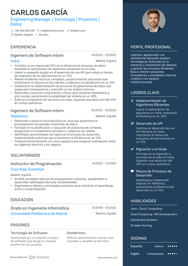 CV para Prácticas Profesionales y Pre-Profesionales