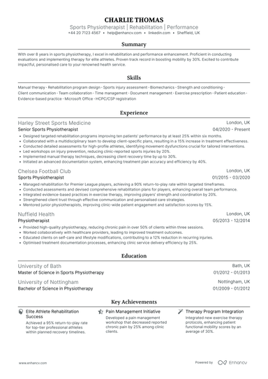 Sports CV Examples & Guide for 2025