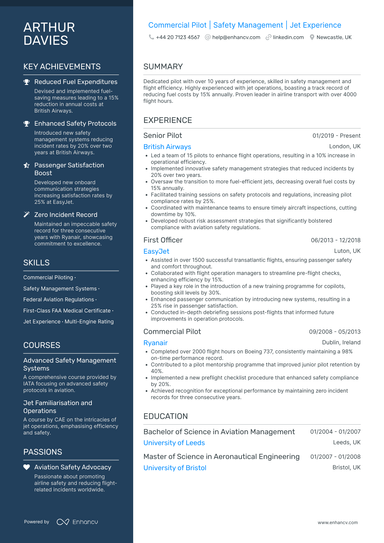 Pilot CV Examples & Guide for 2026