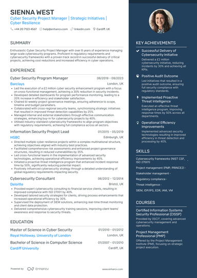 Cyber Security CV Examples & Guide for 2026