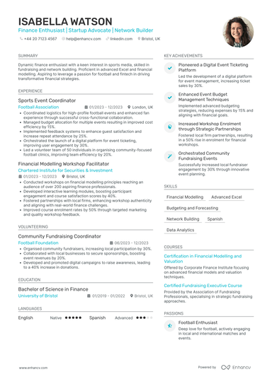 CFO CV Examples & Guide for 2026