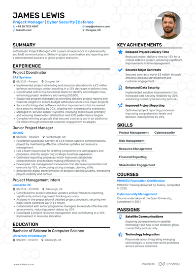 Junior Project Manager CV Examples & Guide for 2026