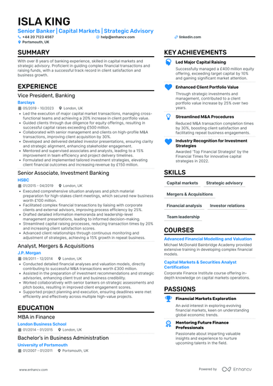 Investment Banking CV Examples & Guide for 2026