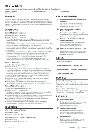 Interpreter CV Examples & Guide for 2026