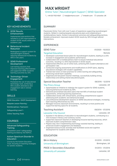 Tutor CV Examples & Guide for 2026