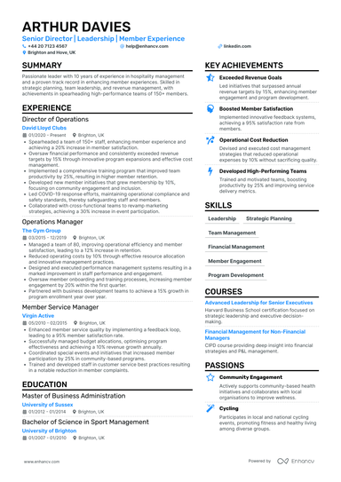 Sports CV Examples & Guide for 2025