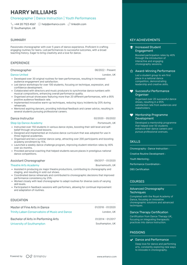 Musical Theatre CV Examples & Guide for 2026