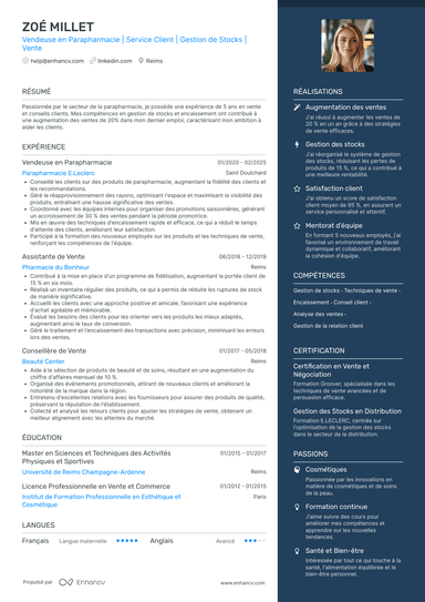 CV Vendeuse : Exemples et Modèles Gratuits (2026)