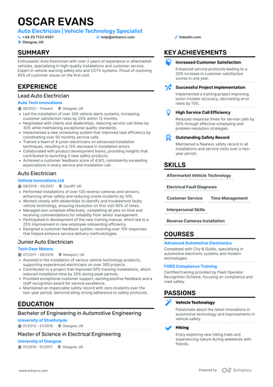 Electrician CV Examples & Guide for 2026
