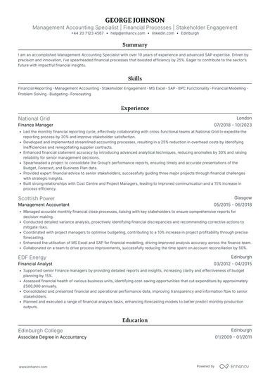 Accounting CV Examples & Guide for 2026