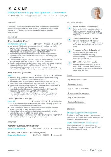 CEO CV Examples & Guide for 2026