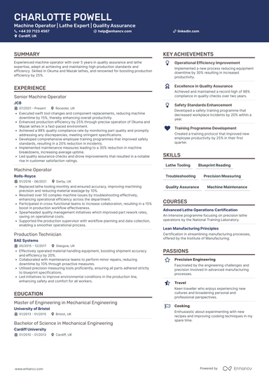 Factory Worker CV Examples & Guide for 2026