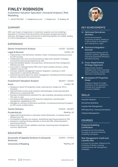 Actuary CV Examples & Guide for 2026