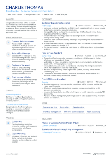 Cashier CV Examples & Guide for 2026